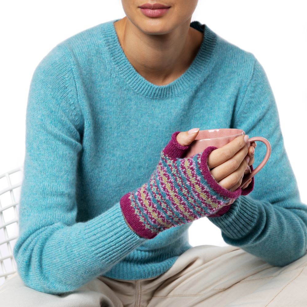 Isla Fair Isle Wrist Warmers - Marilyn Moore